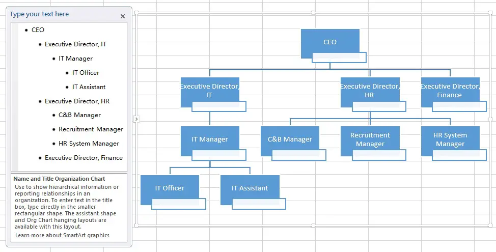 Excel Create Organization Chart Access Excel Tips