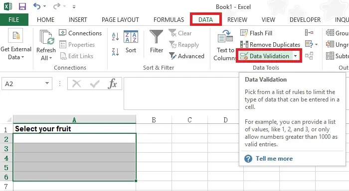 Excel Dynamic Data Validation List 02 Access Excel Tips