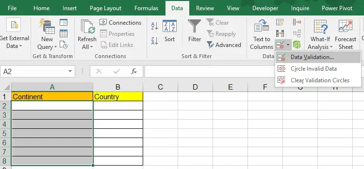 Excel Dependent Drop Down List 07 Access Excel Tips